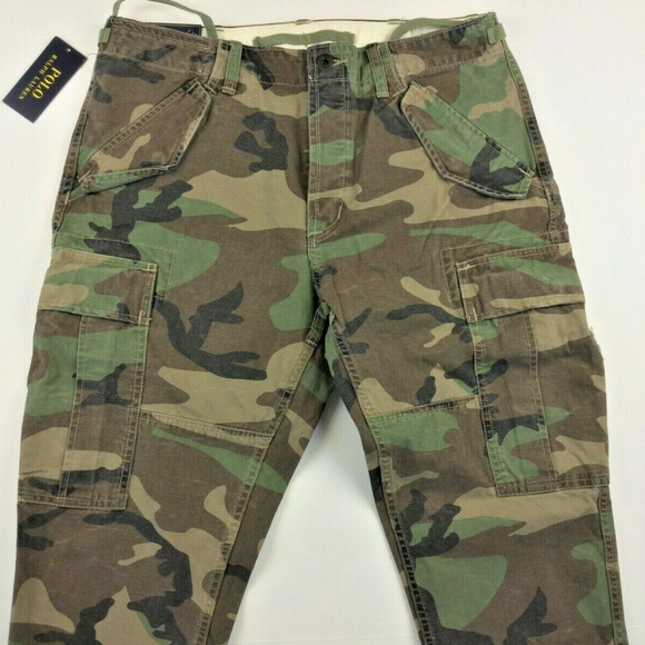 Pants | Ralph Lauren Men Military Army Camo Combat Cargo P | Poshmark